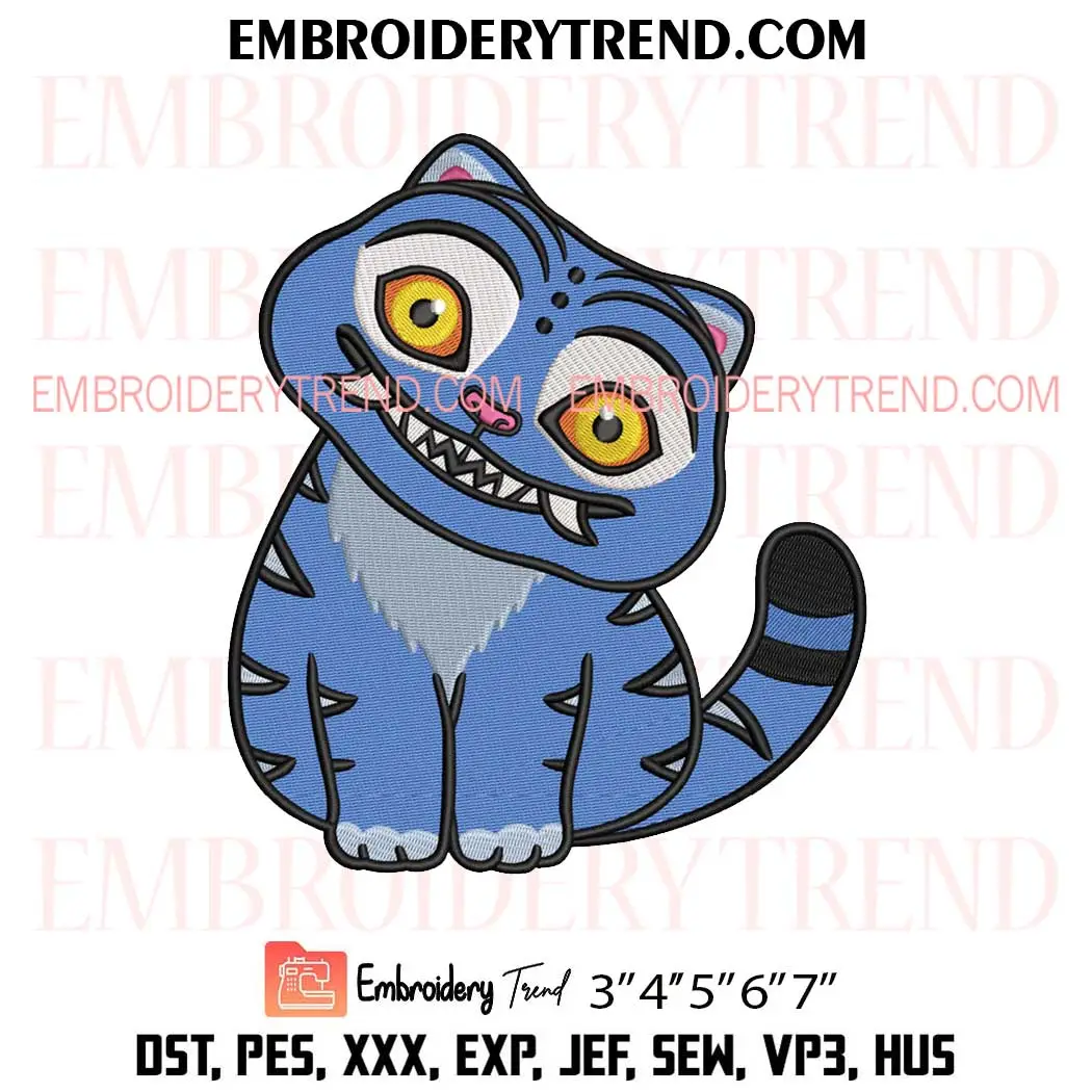 Derpy Tiger Embroidery Design, KPop Demon Hunters Machine Embroidery ...
