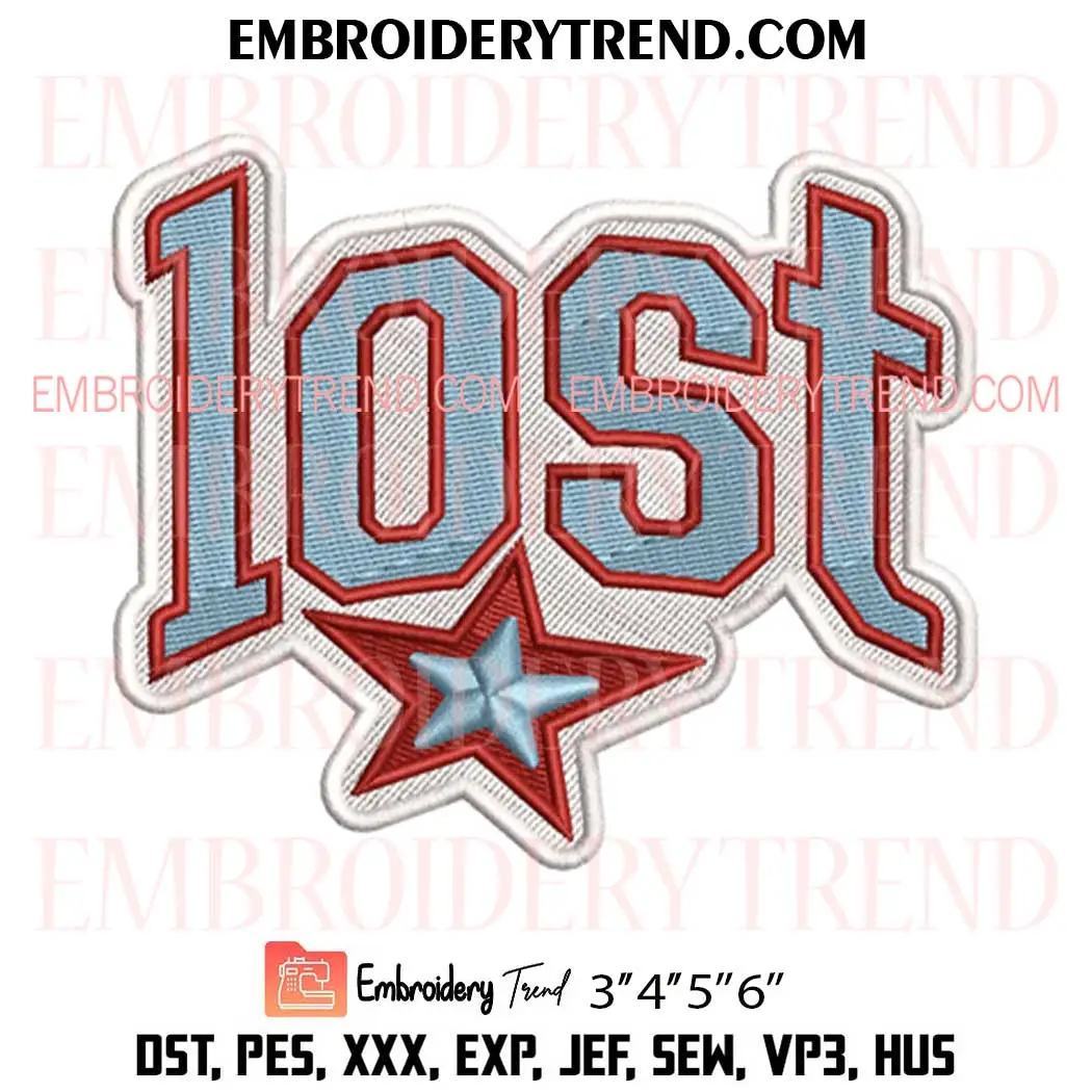 MGK Lost Embroidery Design, Machine Gun Kelly Pes Design File