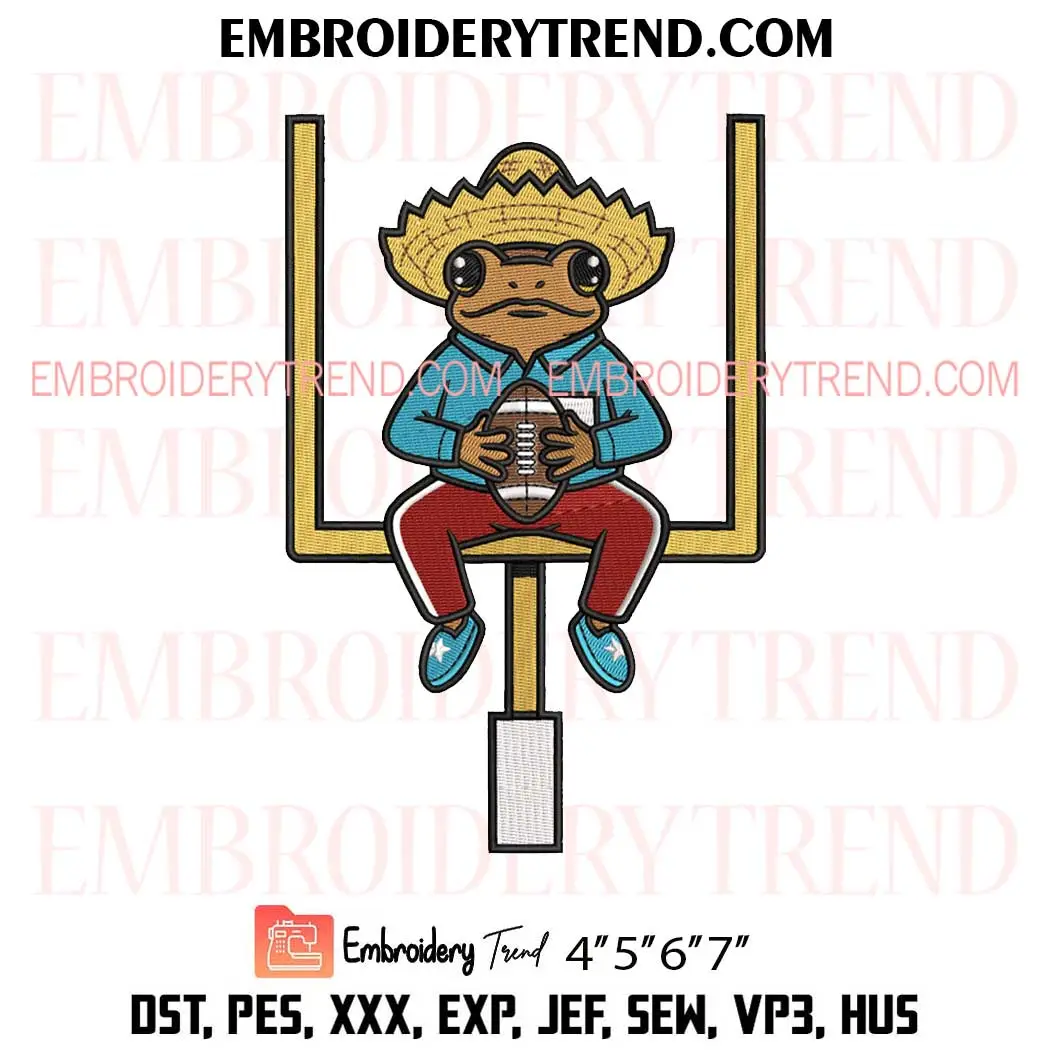 Puerto Rico Bad Bunny Football Embroidery Design, Super Bowl Pes Design ...